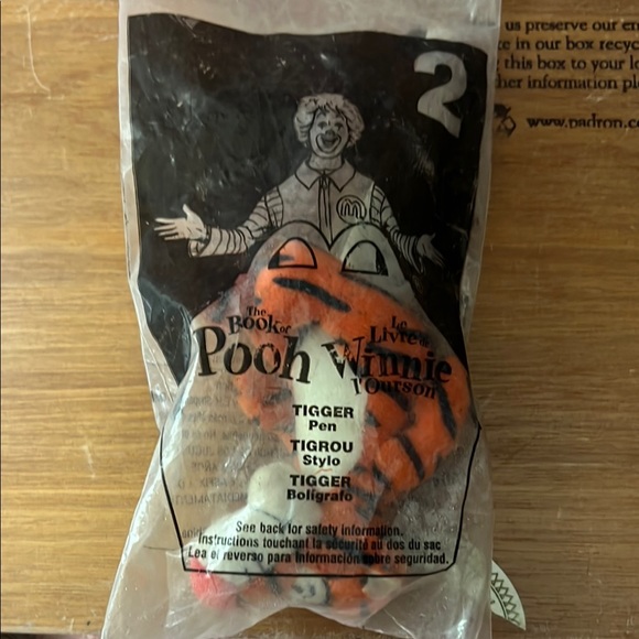 Disney | Toys | Disney Tigger Pen Mcdonalds Happy Meal Toy Book Of Pooh ...